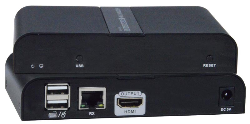 4K HDMI USB KVM Extender Over IP Remote Keyboard Monitor Mouse