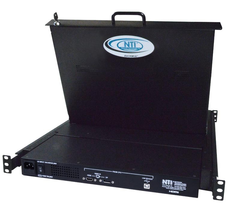 4K HDMI DisplayPort USB KVM Drawer 1RU Rackmount LCD Console UHD