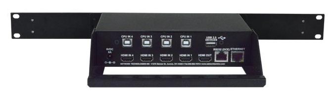 4K HDMI Quad Screen Splitter/Multiviewer with Built-In USB KVM Switch