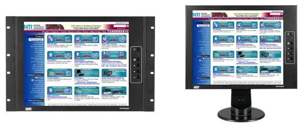 Industrial 17 inch LCD TFT Monitors Desktop Rackmount Wallmount
